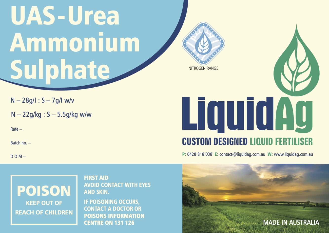 Liquid Urea Ammonium Sulphate (UAS) | LiquidAg