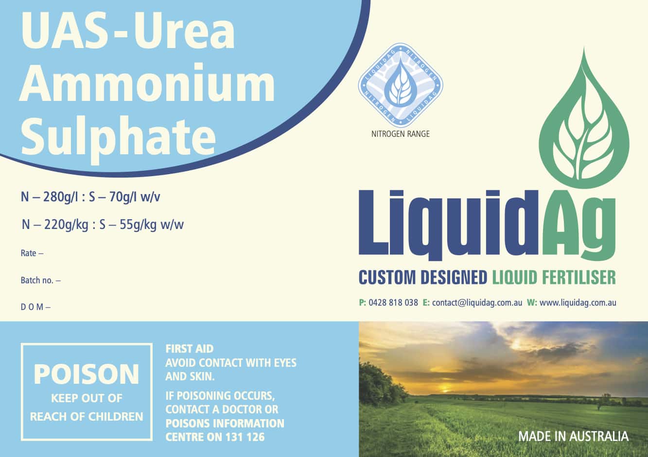 Liquid Urea Ammonium Sulphate (UAS) | LiquidAg